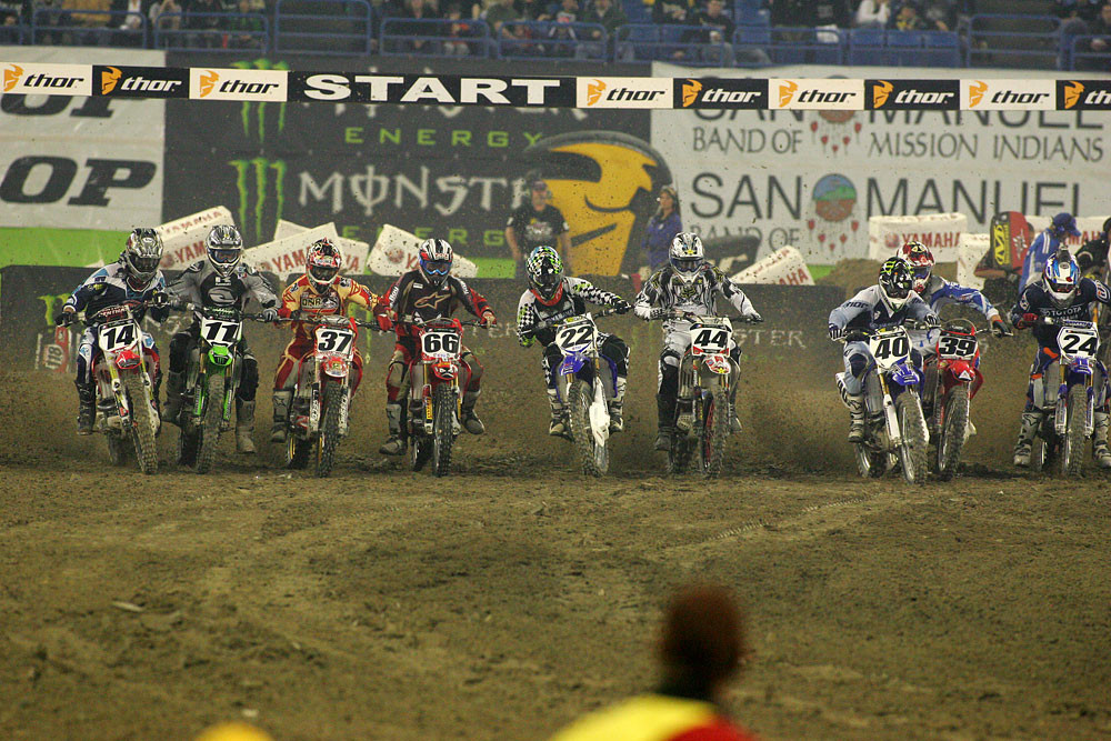 First Supercross Heat Race 2 - 2008 Monster Energy Supercross: Toronto ...