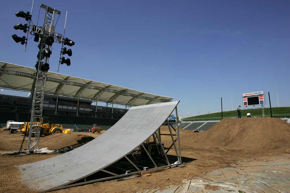 Metal ramps - 2006 Jeremy McGrath Invitational Press Day - Motocross ...