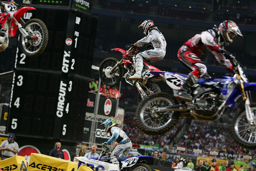 Kevin Windham and Chad Reed - Monster Energy Supercross: St. Louis 2008 ...