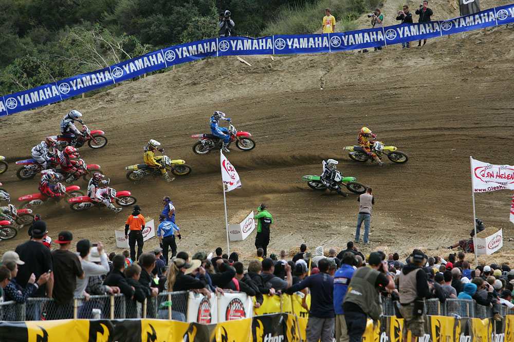MX1 First Turn, Moto Two - 2008 AMA Toyota Motocross Championship: Glen ...