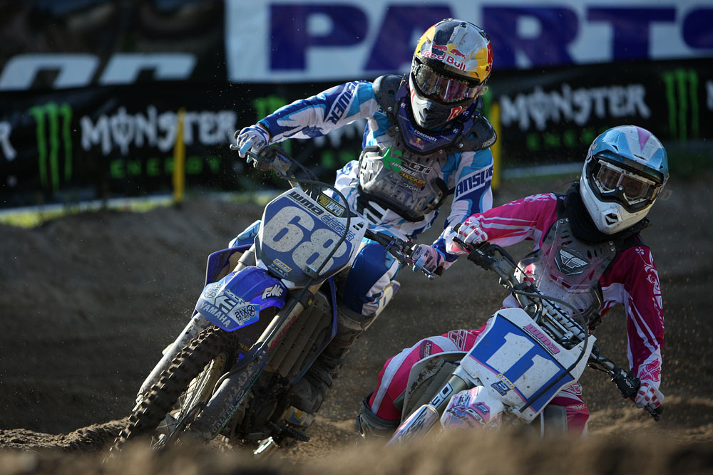 Tarah Gieger and April Zastrow - WMA Southwick: Moto 1 - Motocross ...