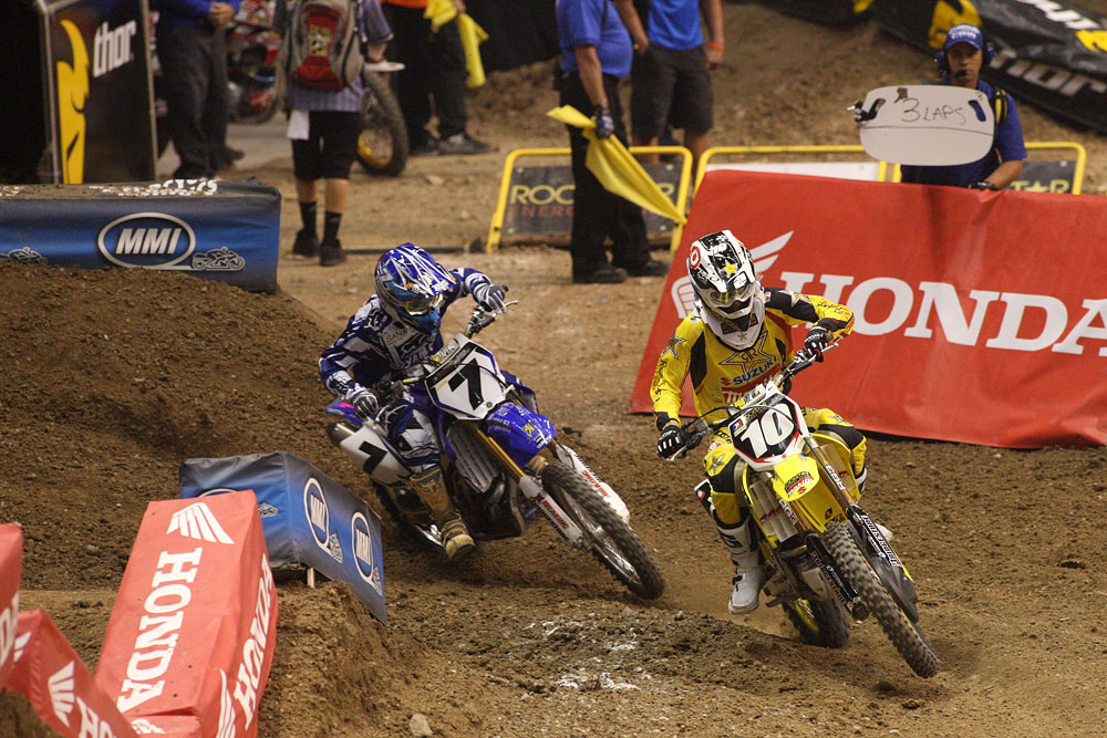 Ryan Dungey and James Stewart - 2008 Rockstar Energy U.S. Open, Night 1 ...