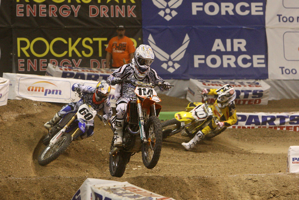 Justin Brayton, Broc Hepler and Ryan Dungey - 2008 Rockstar Energy U.S ...