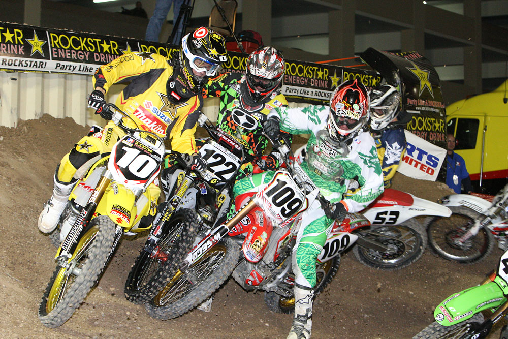 Tight racing - 2008 Rockstar Energy U.S. Open, Night 2 - Motocross ...