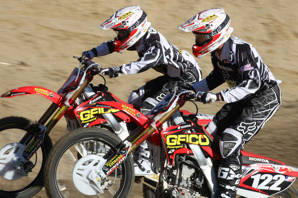 Trey Canard and Dan Reardon - '09 Supercross Prep: Geico Powersports ...