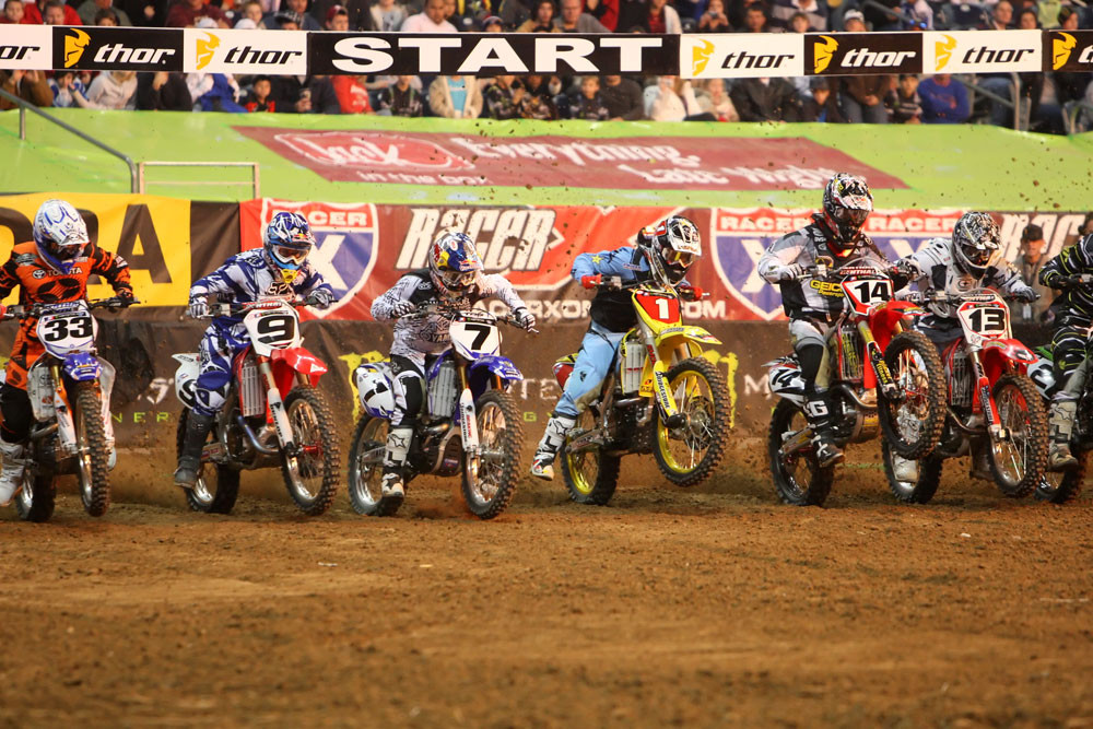 Supercross main event start - Monster Energy Supercross: Houston 2009 ...