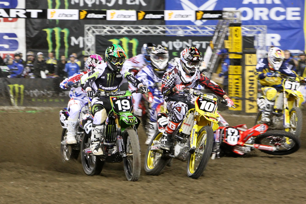 Supercross Lites heat race two start - Monster Energy Supercross: San ...