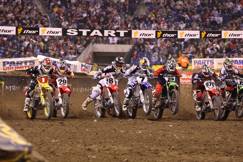 Supercross Main Event Start - Monster Energy Supercross: Indianapolis ...