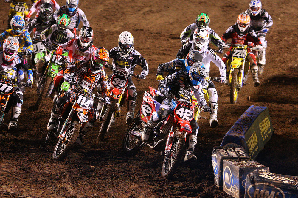 Lites main event start - Monster Energy Supercross: Salt Lake City 2009 ...