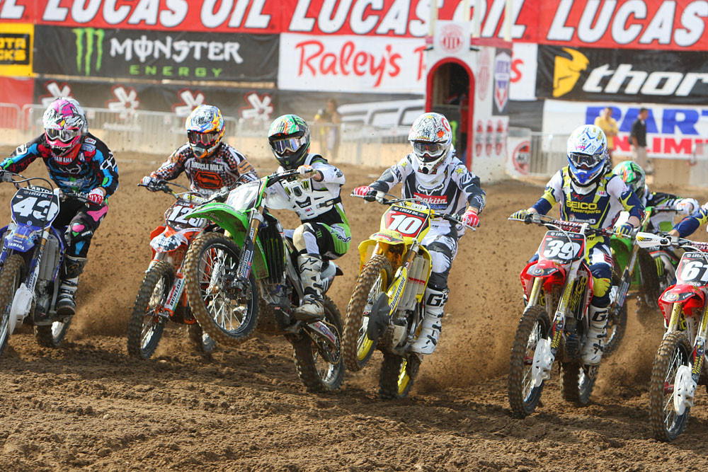 250 moto two start - Lucas Oil AMA Pro Motocross Championship: Hangtown ...