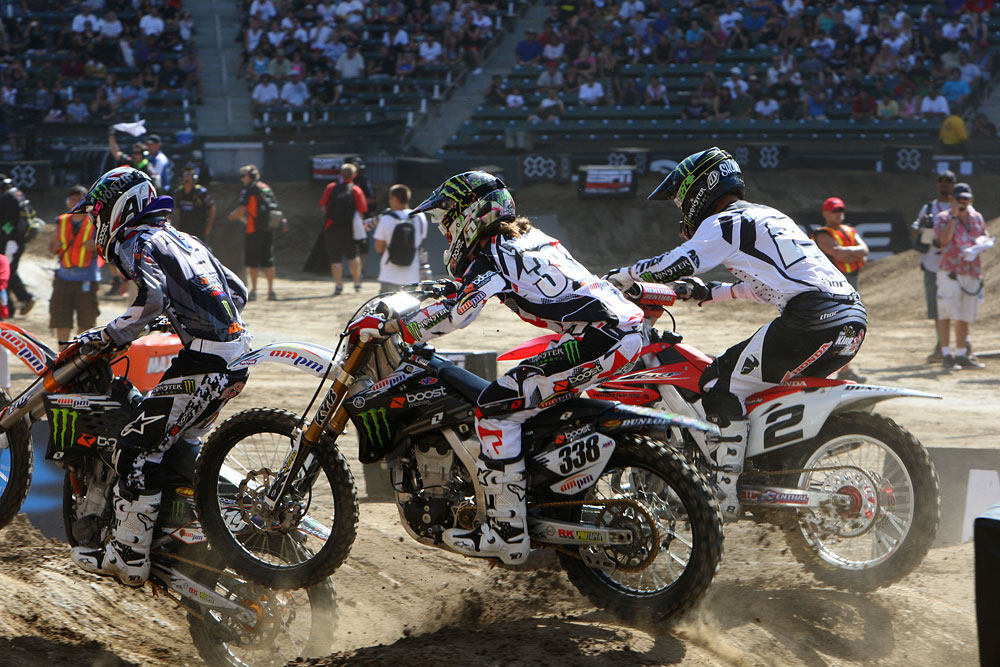 Max Antsie, Jason Lawrence and Jeremy McGrath - X Games 15: Saturday ...
