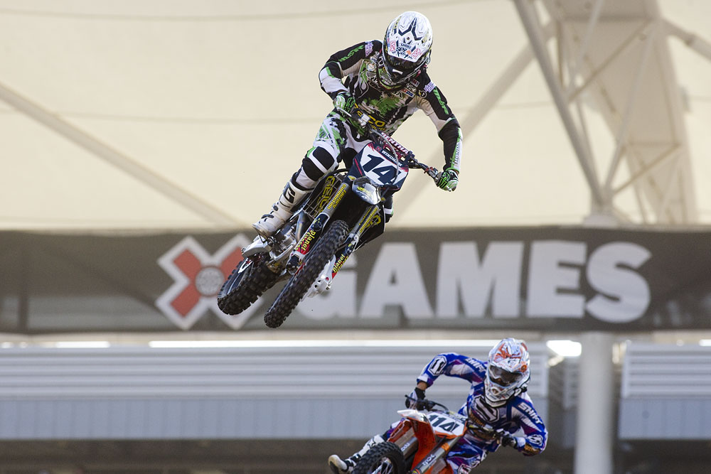 Kevin Windham and Justin Brayton - X Games 15: Saturday - Motocross ...