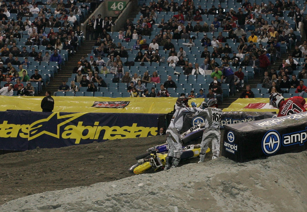 Tyler Evans and Keith Johnson - 2006 Vancouver Supercross - Motocross ...