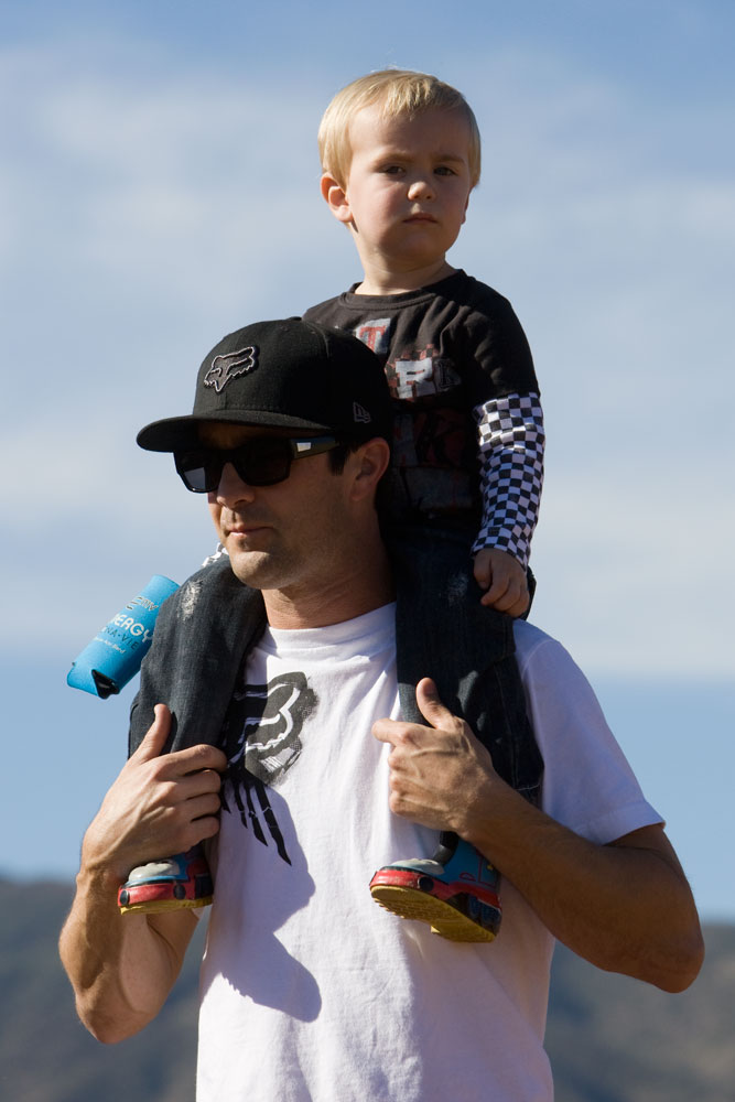 Jeff Emig and his son - Test Track Bits: Pre-Anaheim - Motocross ...