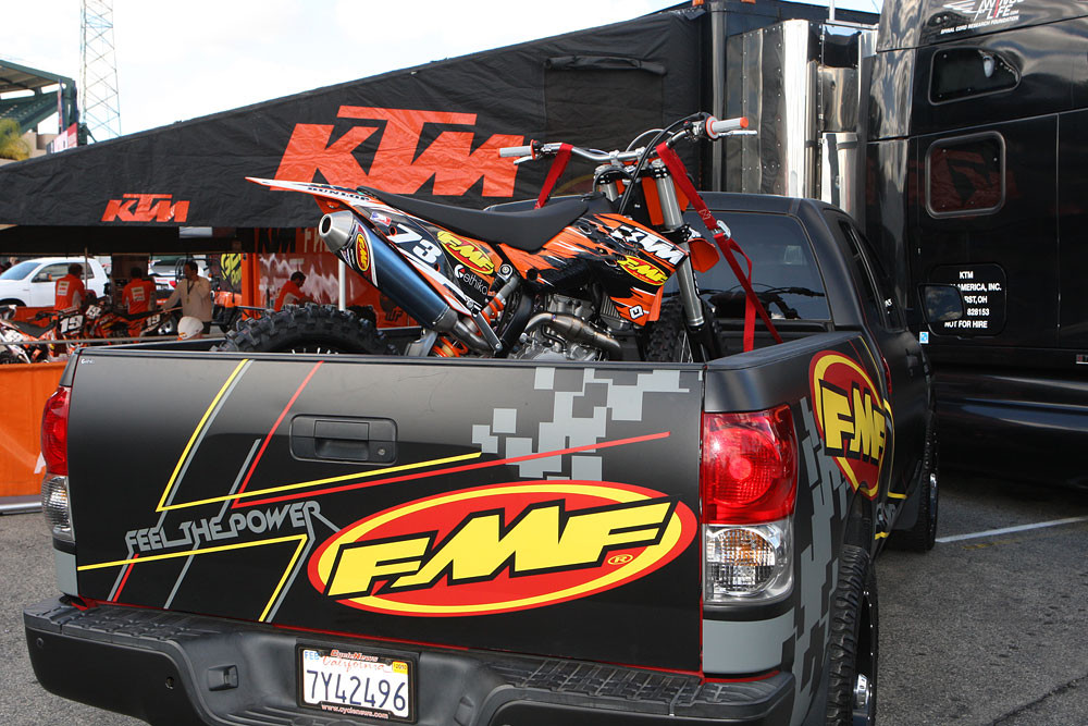 FMF KTM - Vital MX Pit Bits: Anaheim 2 2010 - Motocross Pictures - Vital MX