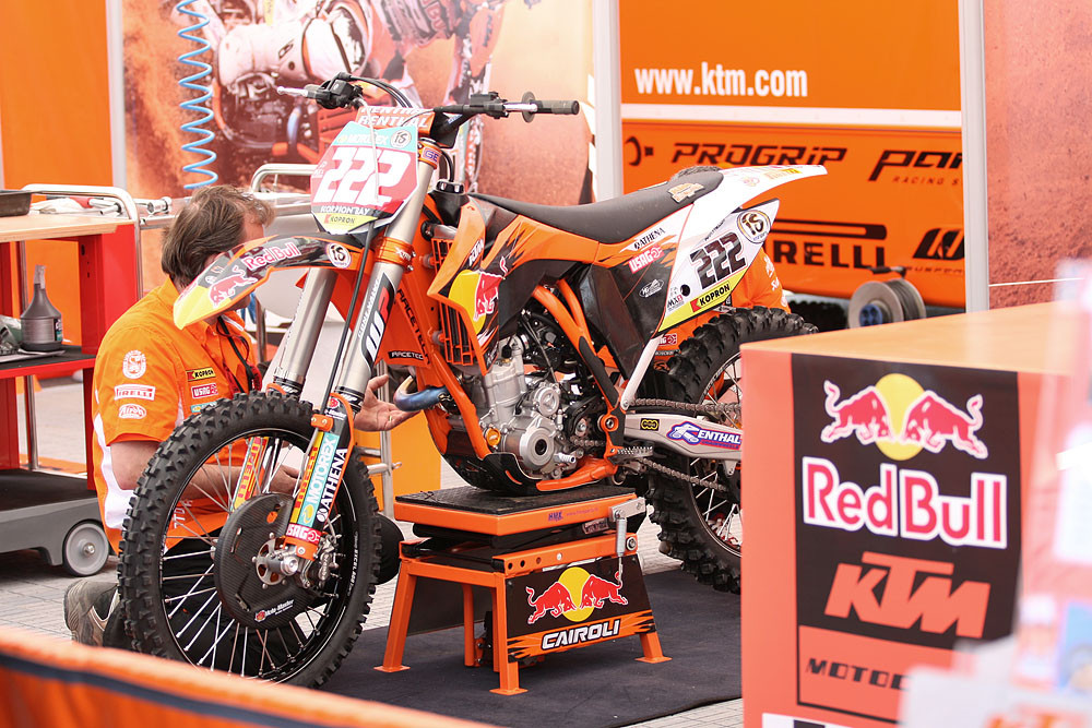 KTM 350F. - Vital MX Pit Bits: Valkenswaard - Motocross Pictures - Vital MX