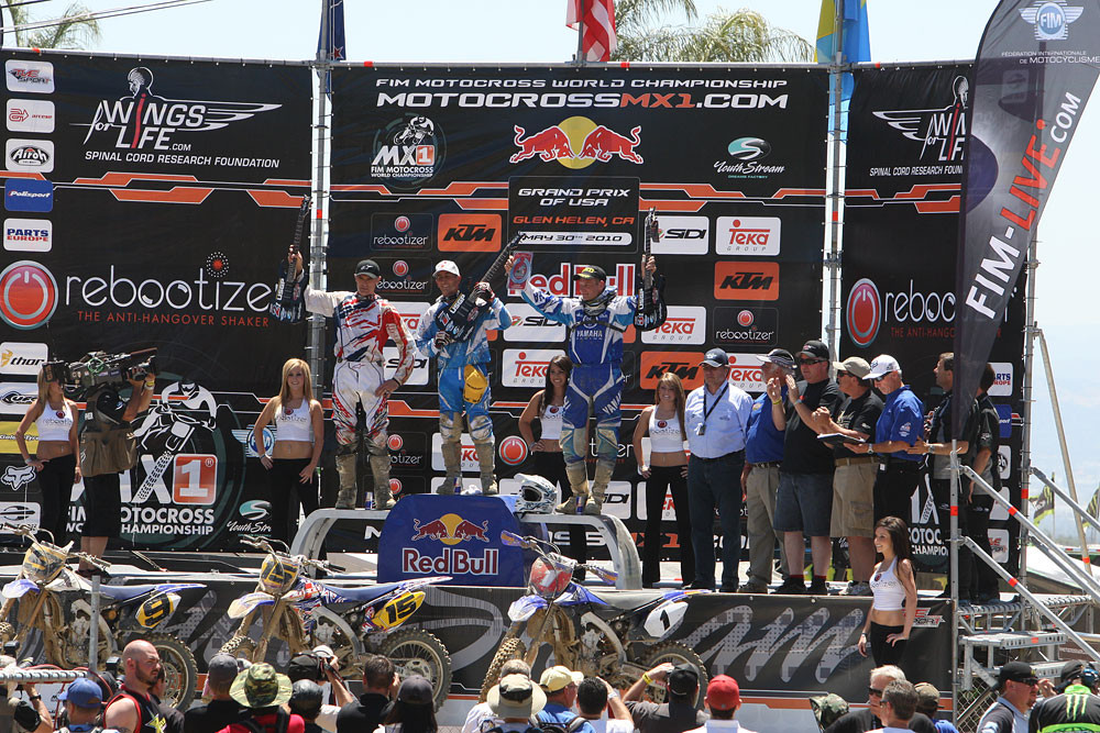 Vet World Cup Overall Podium - USGP: Glen Helen 2010 - Motocross ...