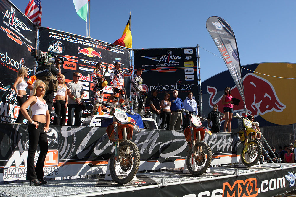 Podium setup - USGP: Glen Helen 2010 - Motocross Pictures - Vital MX