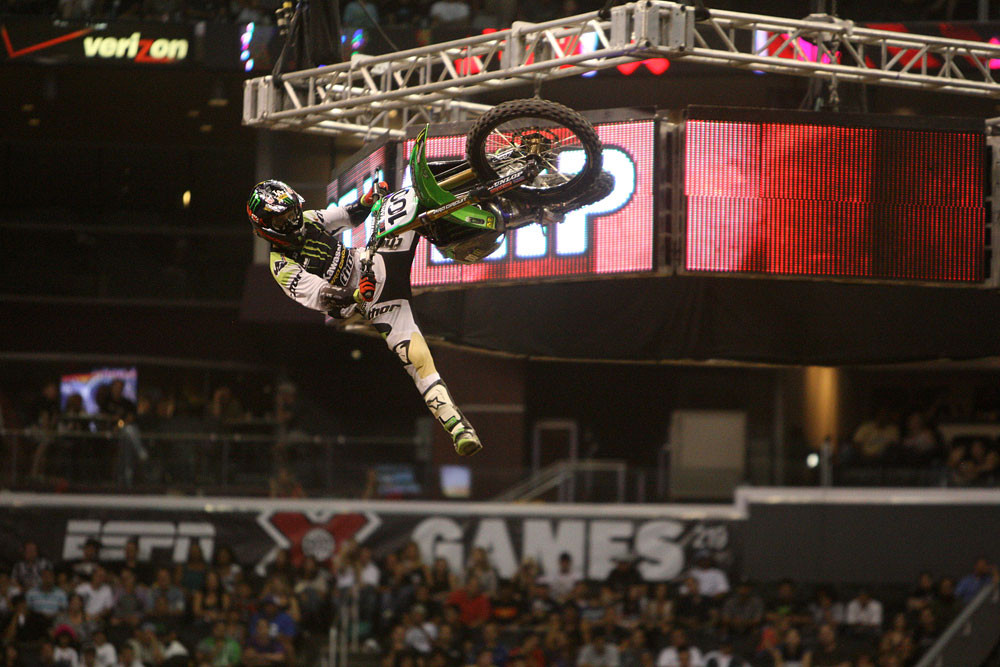 Josh Hansen - X Games 2010: Moto X Step Up, Best Whip, and Best Trick ...