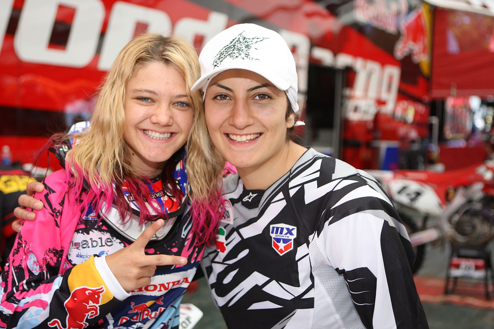 Ashley Fiolek and Marghi Nora - Vital MX Pit Bits: Southwick 2010 ...