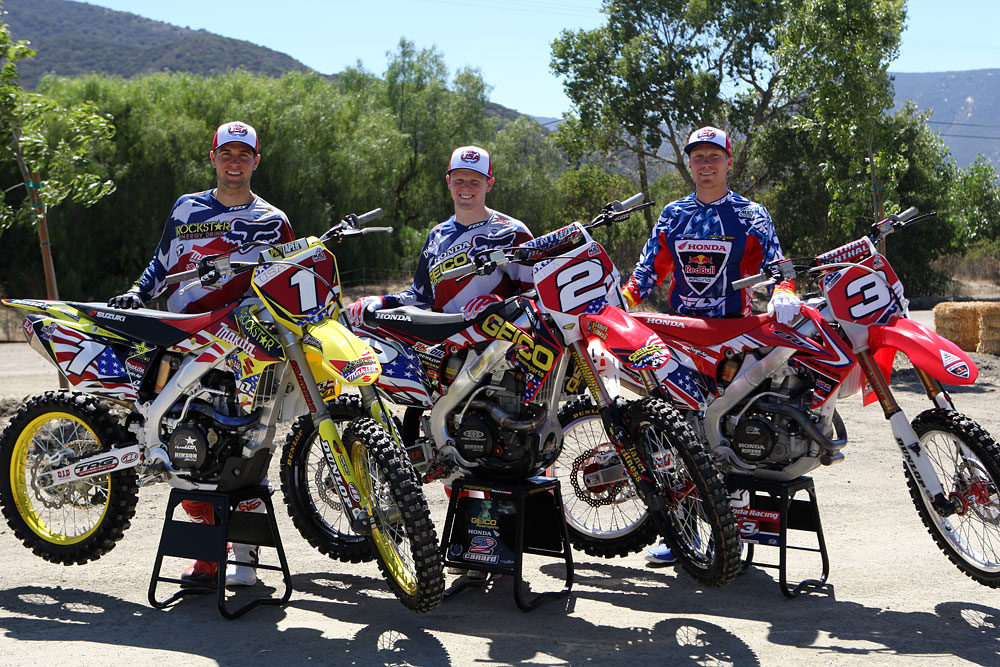 Ryan Dungey, Trey Canard, Andrew Short - 2010 MXoN: Team USA Preview ...
