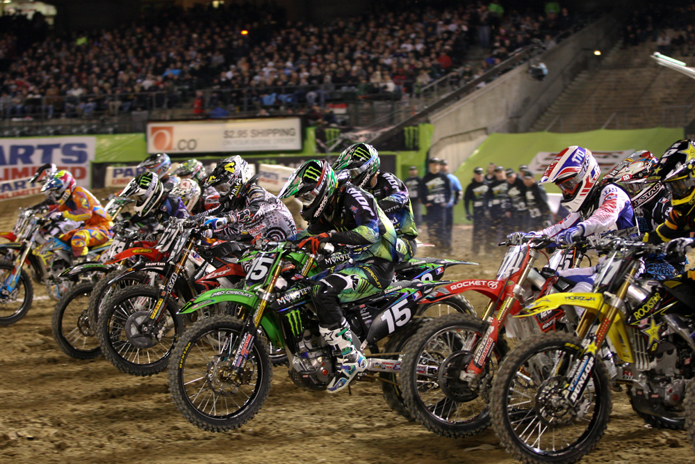 Supercross Lites heat one start - Photo Blast: Oakland 2012 - Motocross ...