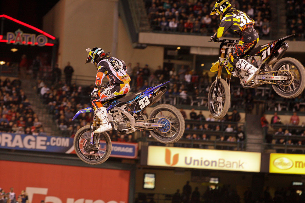 Ryan Sipes and Martin Davalos - Photo Blast: Anaheim 2 2012 - Motocross ...