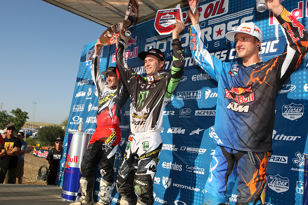 Blake Baggett (1st), Justin Barcia (2nd), Ken Roczen (3rd) - Photo ...