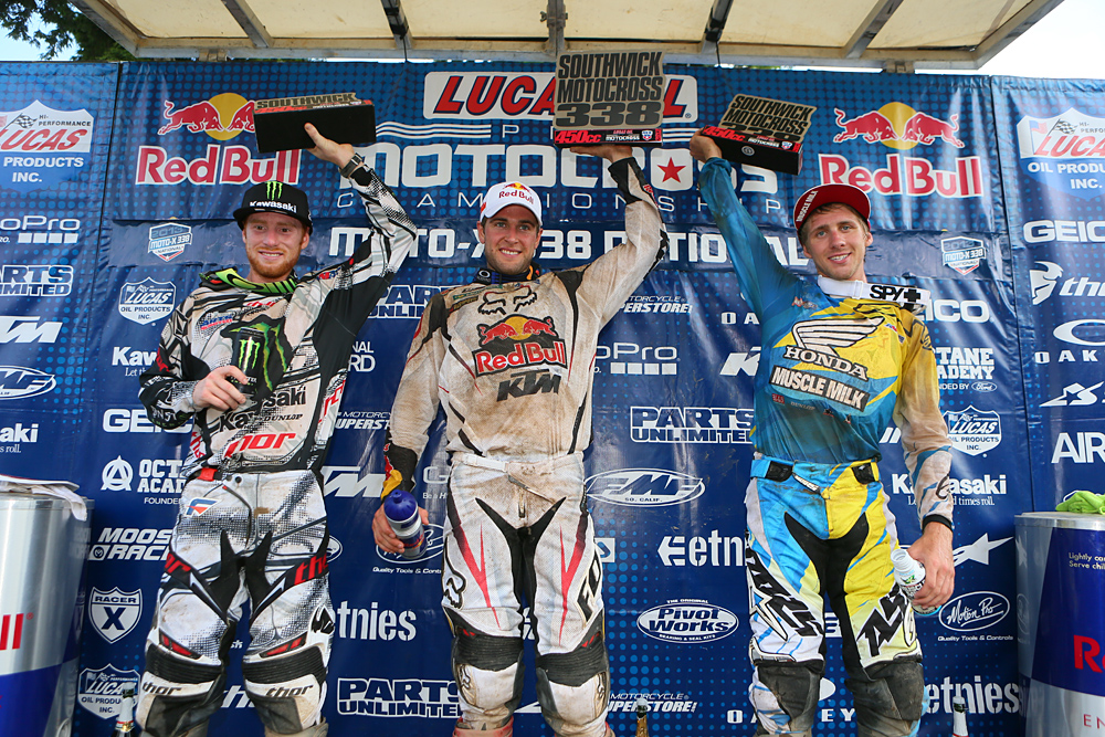 Ryan Dungey (1st), Ryan Villopoto (2nd), Justin Barcia (3rd) - Photo ...