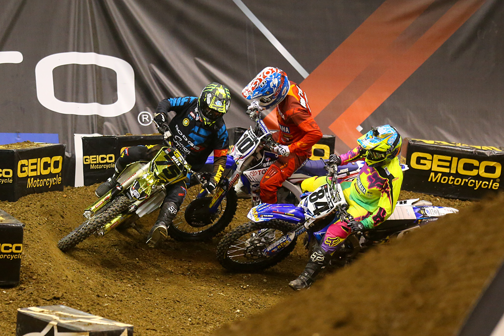 Three-way battle - 2013 X Games L.A.: Moto X - Motocross Pictures ...