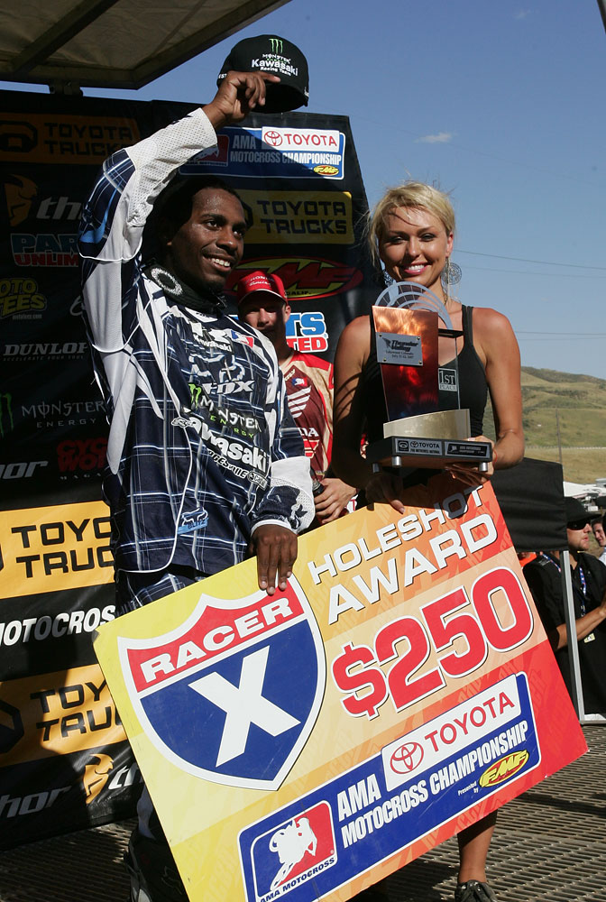James Stewart and Leticia Cline - 2007 AMA National Motocross Series ...