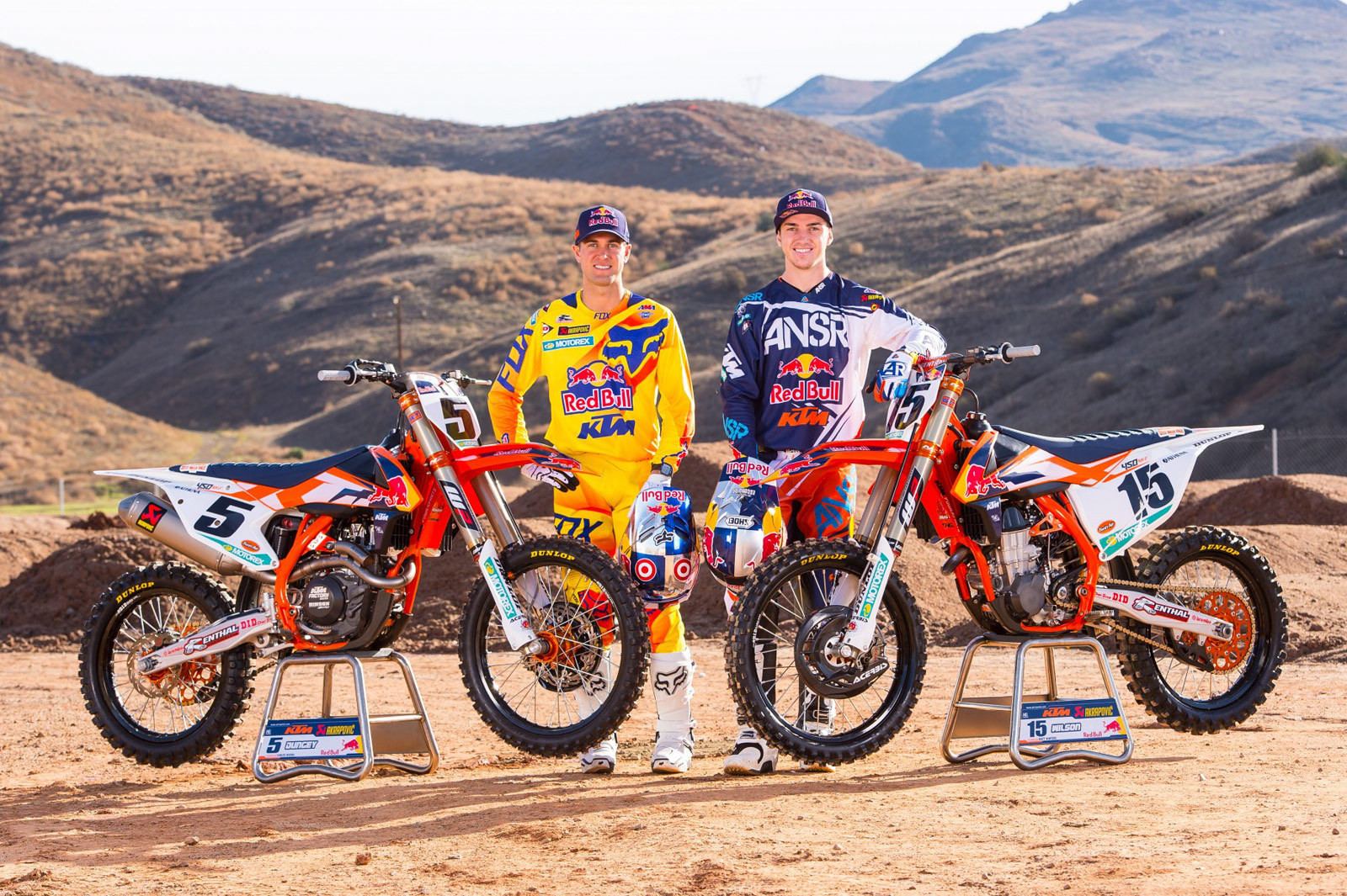 Ryan Dungey, Dean Wilson - 2015 Red Bull KTM Team Photo Gallery ...