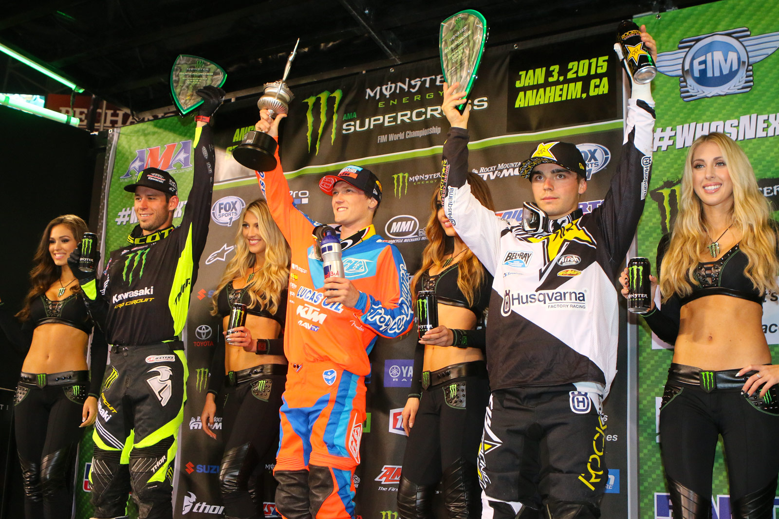 250 podium - Photo Blast: Anaheim 1 - Motocross Pictures - Vital MX
