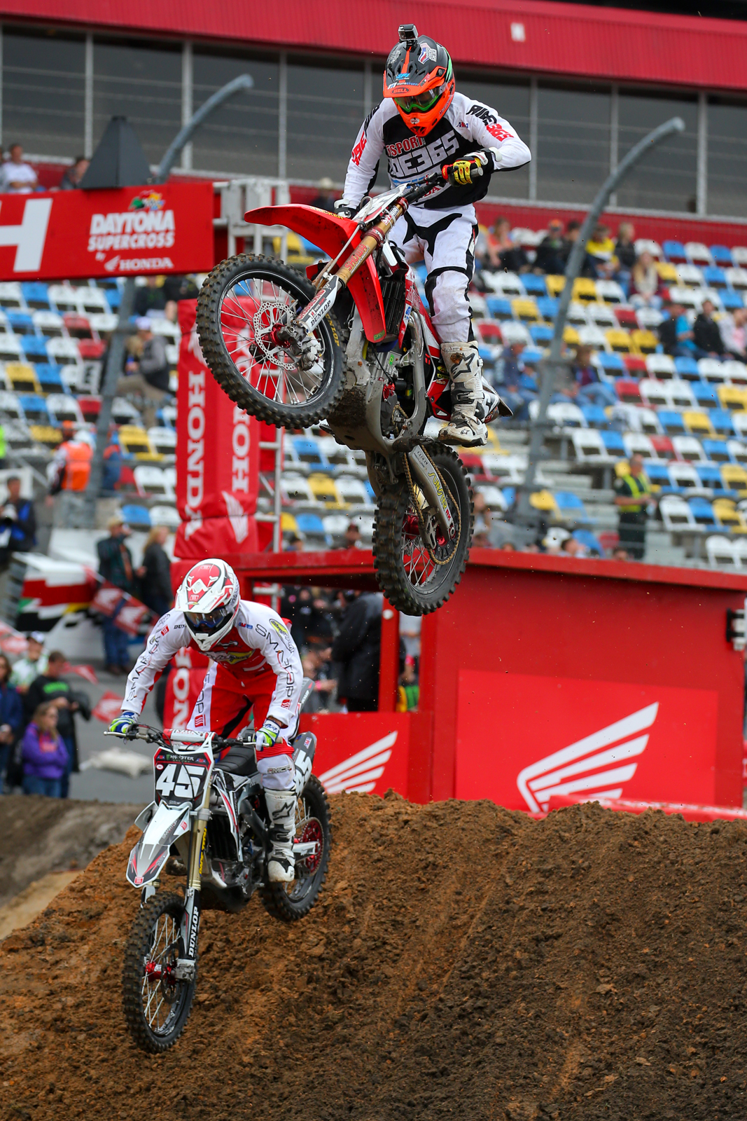 Wall jump - Vital MX Pit Bits: Daytona - Motocross Pictures - Vital MX