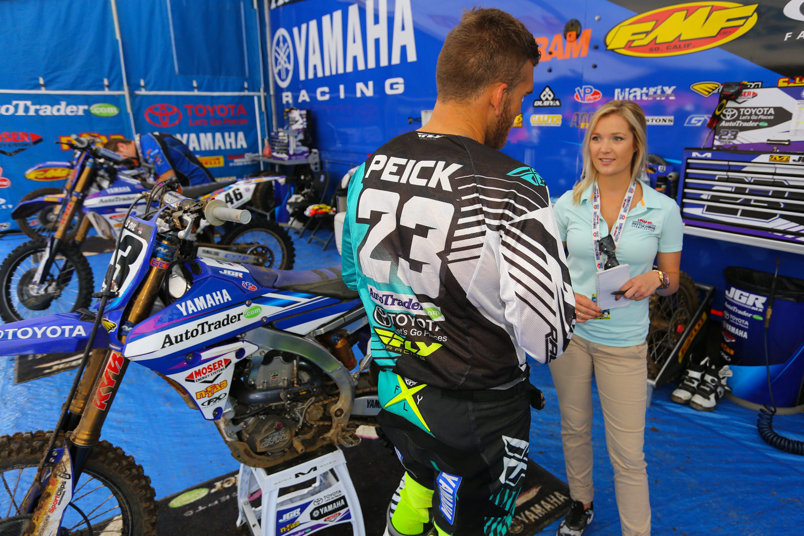 Weston Peick and Georgia Lindsay - Vital MX Pit Bits: Muddy Creek ...