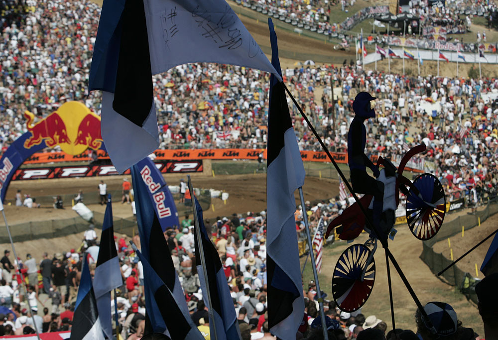 Flags and crowd - 2007 Red Bull Motocross of Nations: Sunday Racing ...
