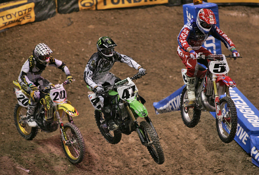 Mike LaRocco, Jeff Emig and Damon Huffman - 2007 Rockstar Energy U.S ...