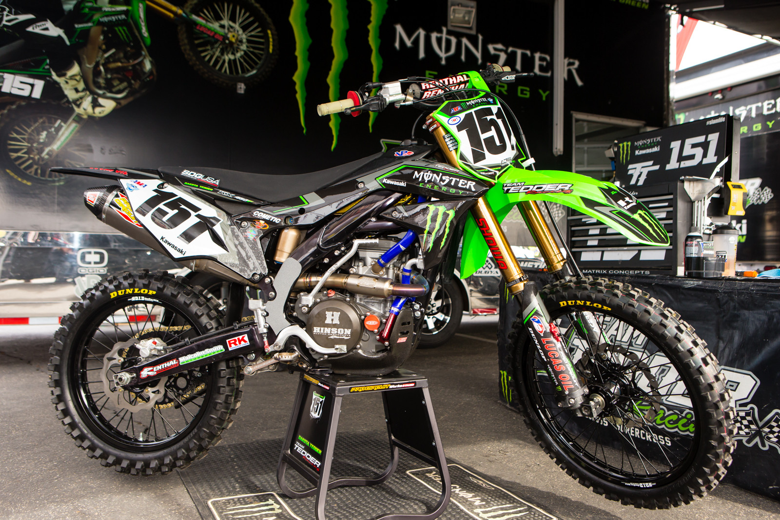 Monster Energy/Tedder Racing KX450F - Vital MX Pit Bits: Anaheim 1 ...
