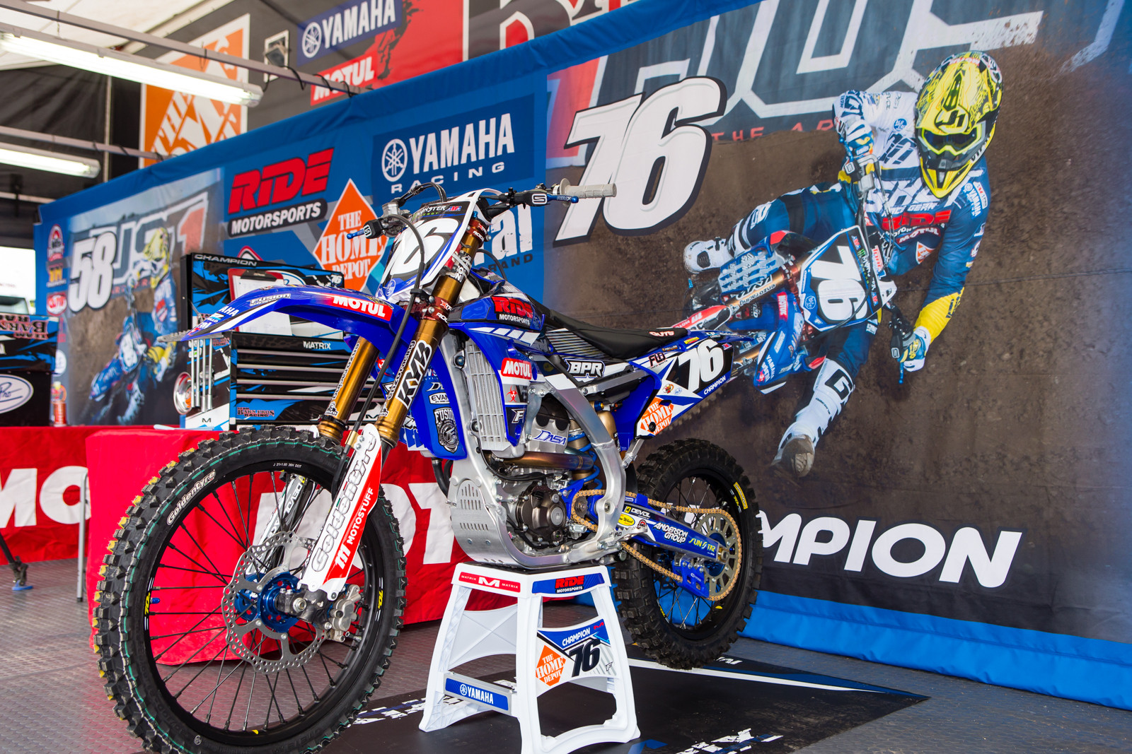 Scott Champion's Barns Pro/Home Depot Yamaha YZ250F - Vital MX Pit Bits ...