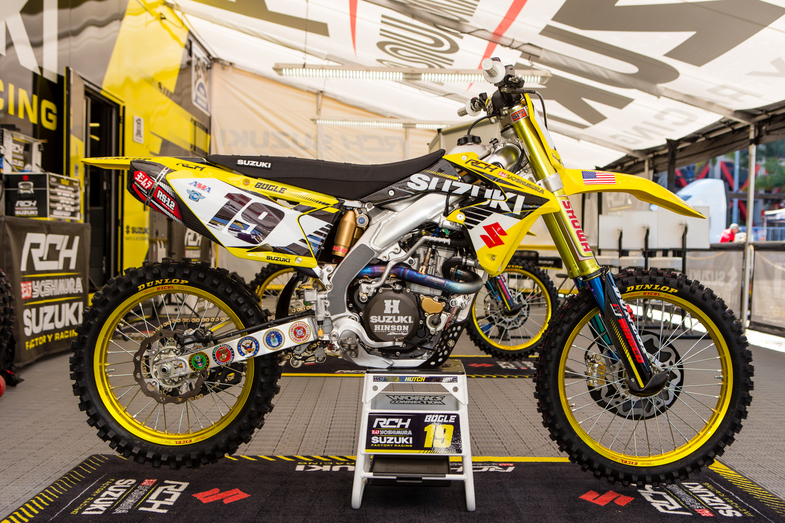 Justin Bogle's RCH/Yoshimura Factory Suzuki - Vital MX Pit Bits: San ...