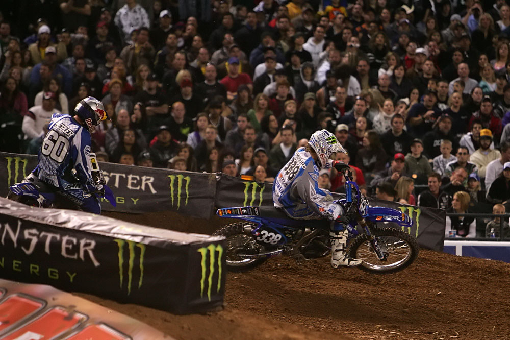 Jason Lawrence and Broc Hepler - 2008 Monster Energy Supercross ...