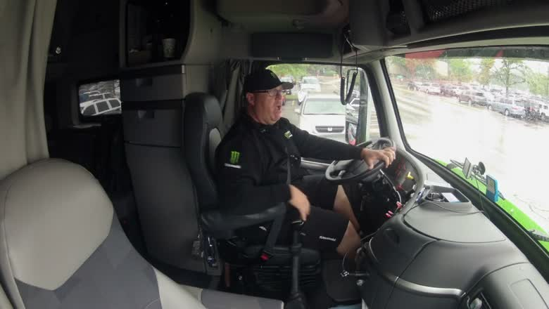 B-Roll: 18-Wheeling with Monster Energy Kawasaki's Brian Barnhart ...