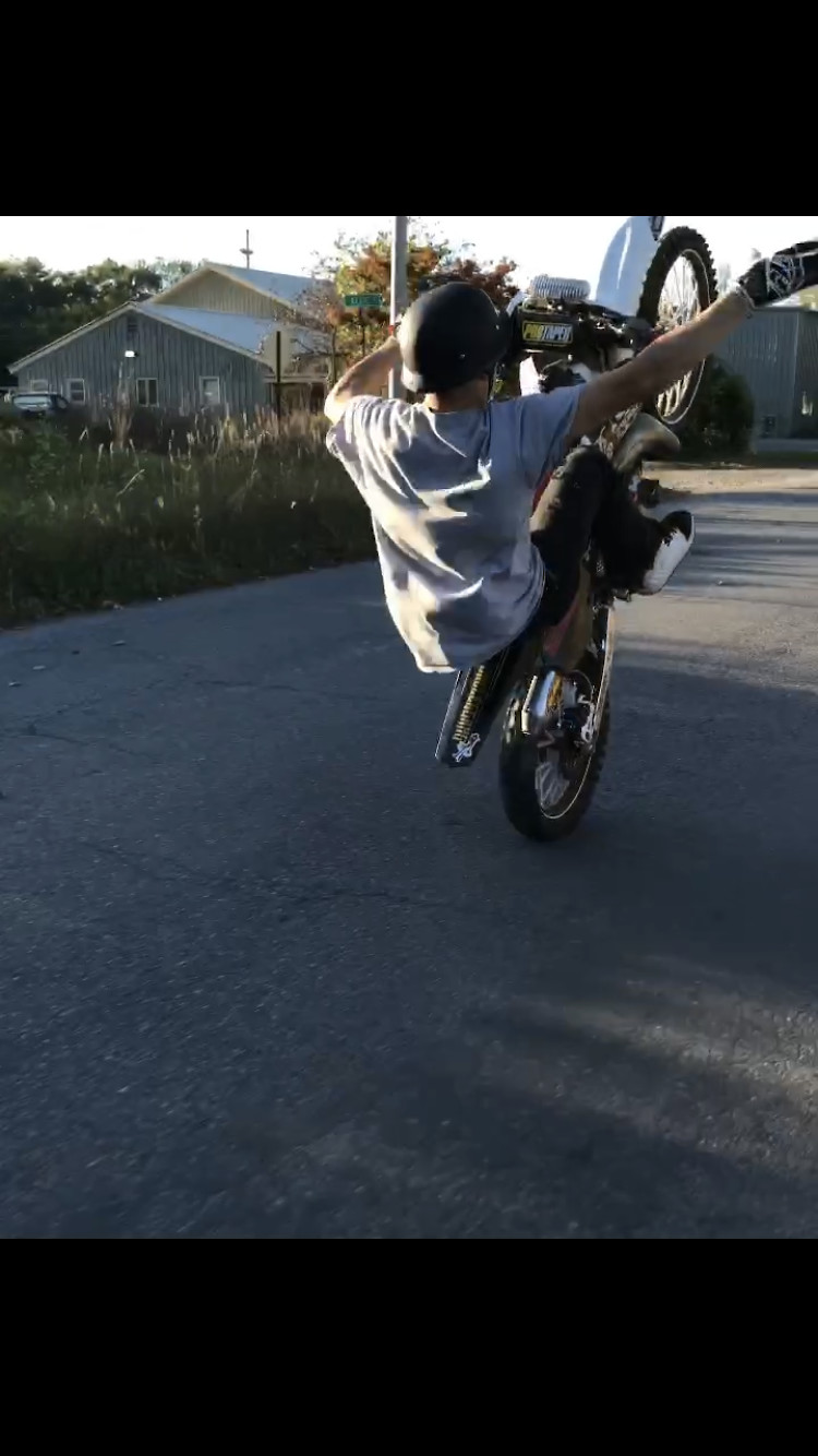 one hand no throttle hand wheelie - Dev_1leg - Motocross Pictures ...