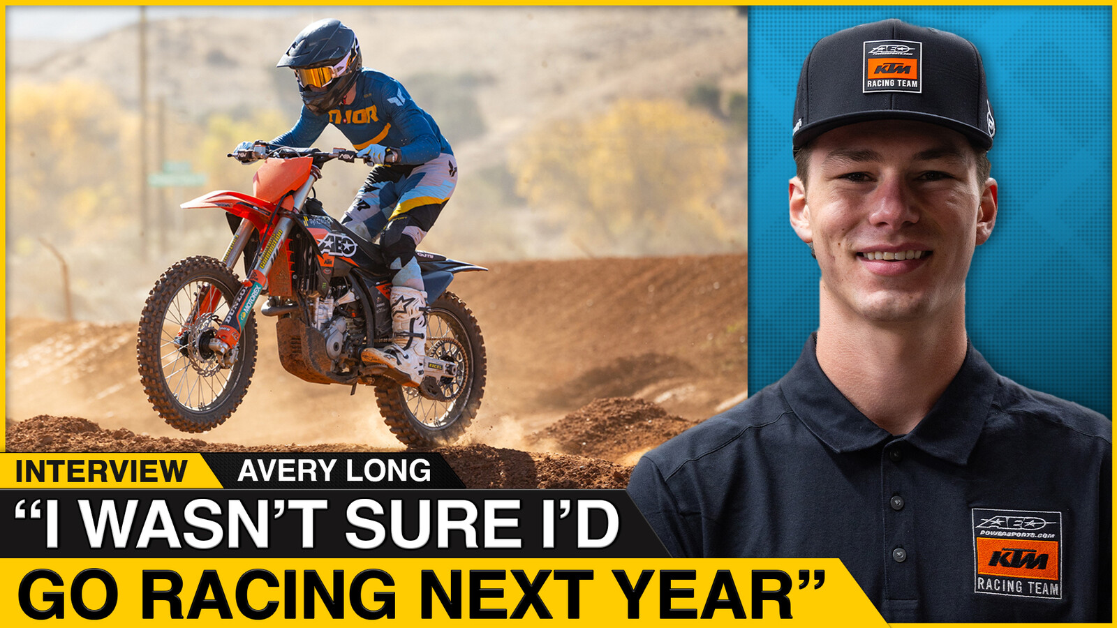 AEO Powersports KTM Signs Avery Long | Interview - Motocross Feature ...