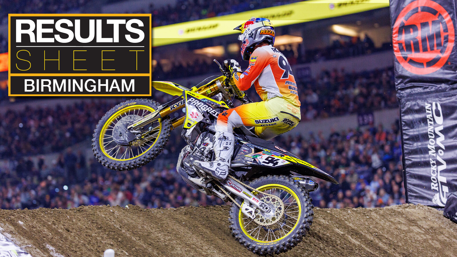 Results Sheet | 2025 Birmingham Supercross - Motocross Feature - Vital MX