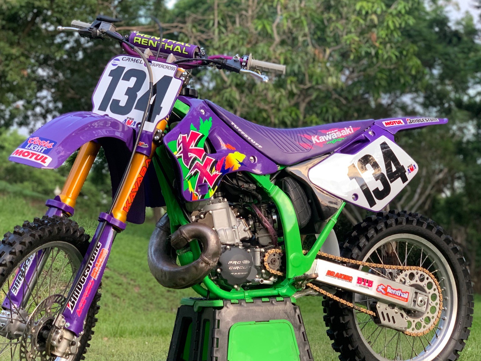 1998 Purple Dream KX250 - theKXkid's Bike Check - Vital MX