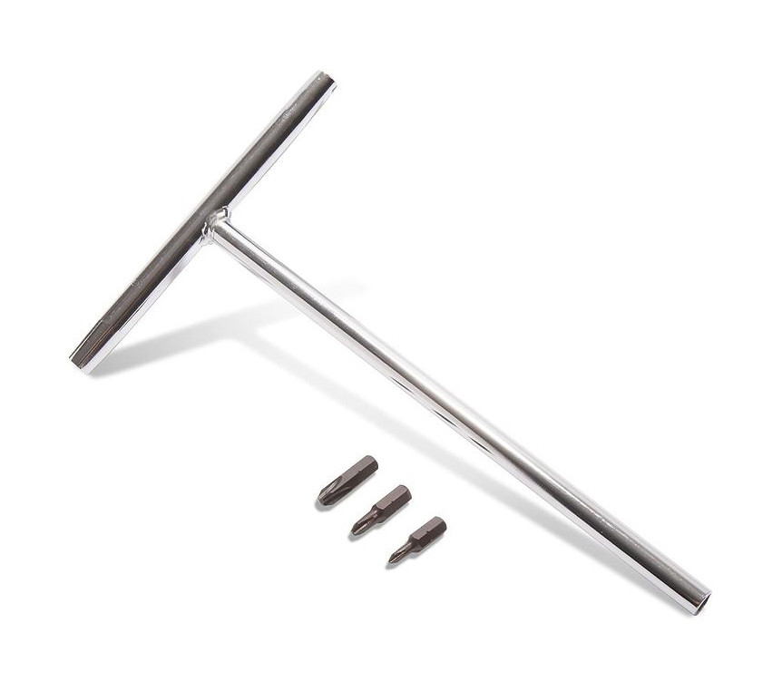 Motion Pro T-Handle Bit Driver with No. 1, 2, 3 JIS Cross-Point Bits ...