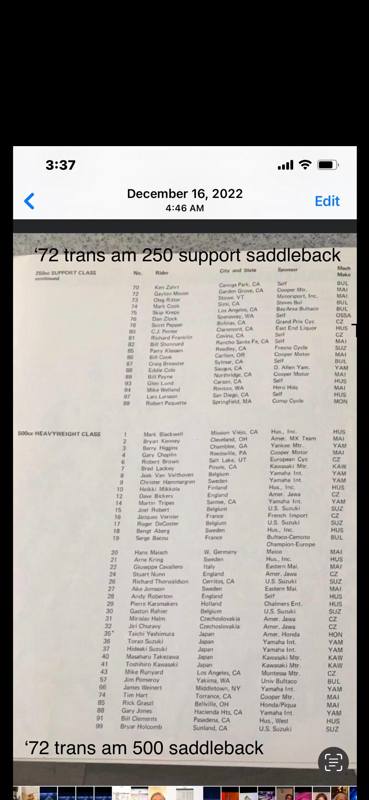 Old Riders Numbers - Moto-Related - Motocross Forums / Message Boards - Vital MX