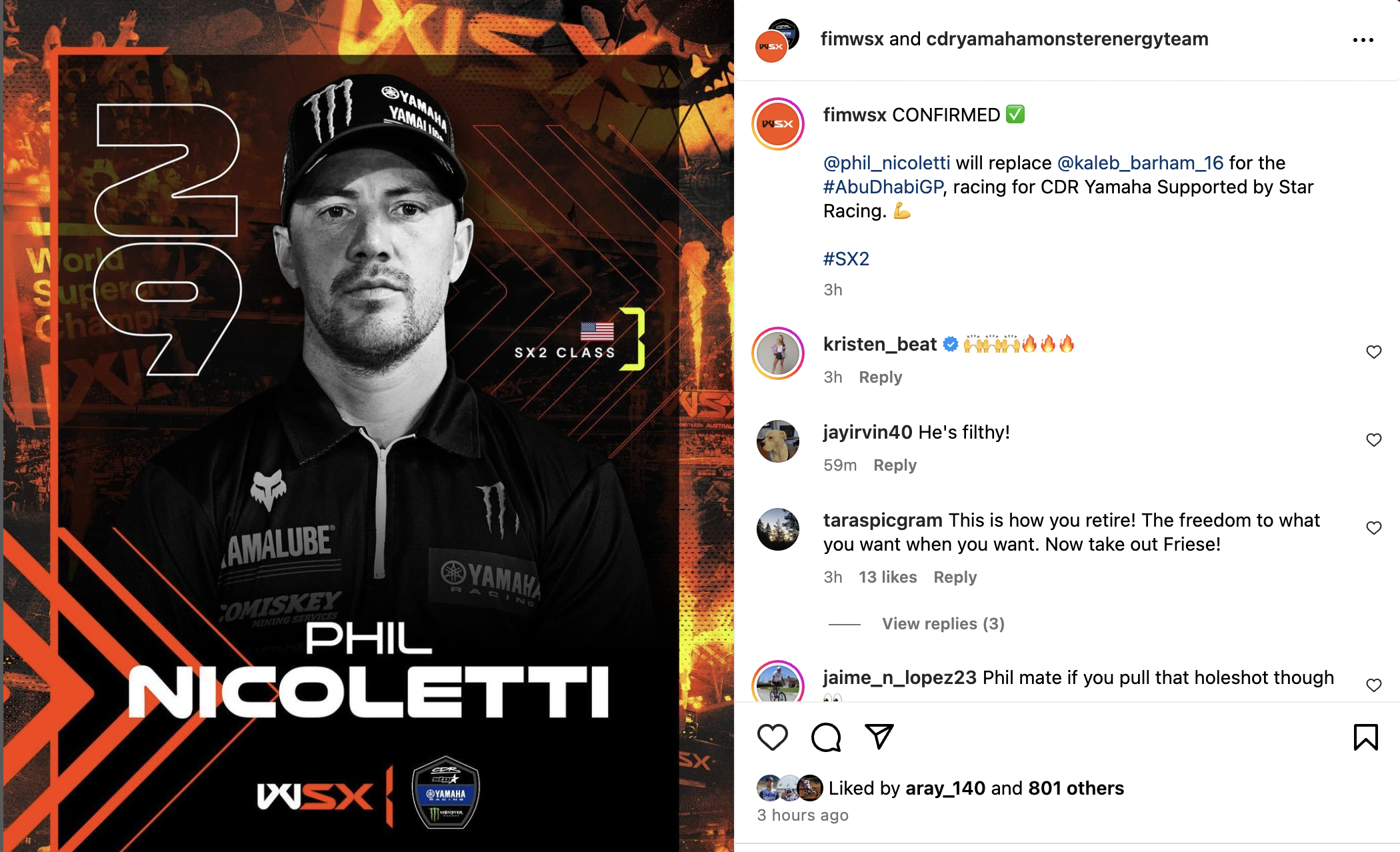 Phil Nicoletti In for Abu Dhabi | News - Motocross Feature - Vital MX