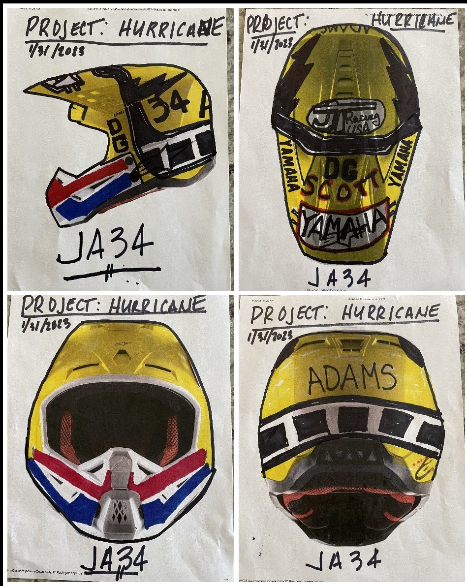 Old School Hannah Replica Helmet - Old School Moto - Motocross Forums ...